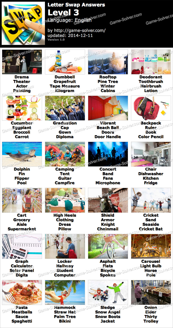 Letter Swap Level 3 • Game Solver