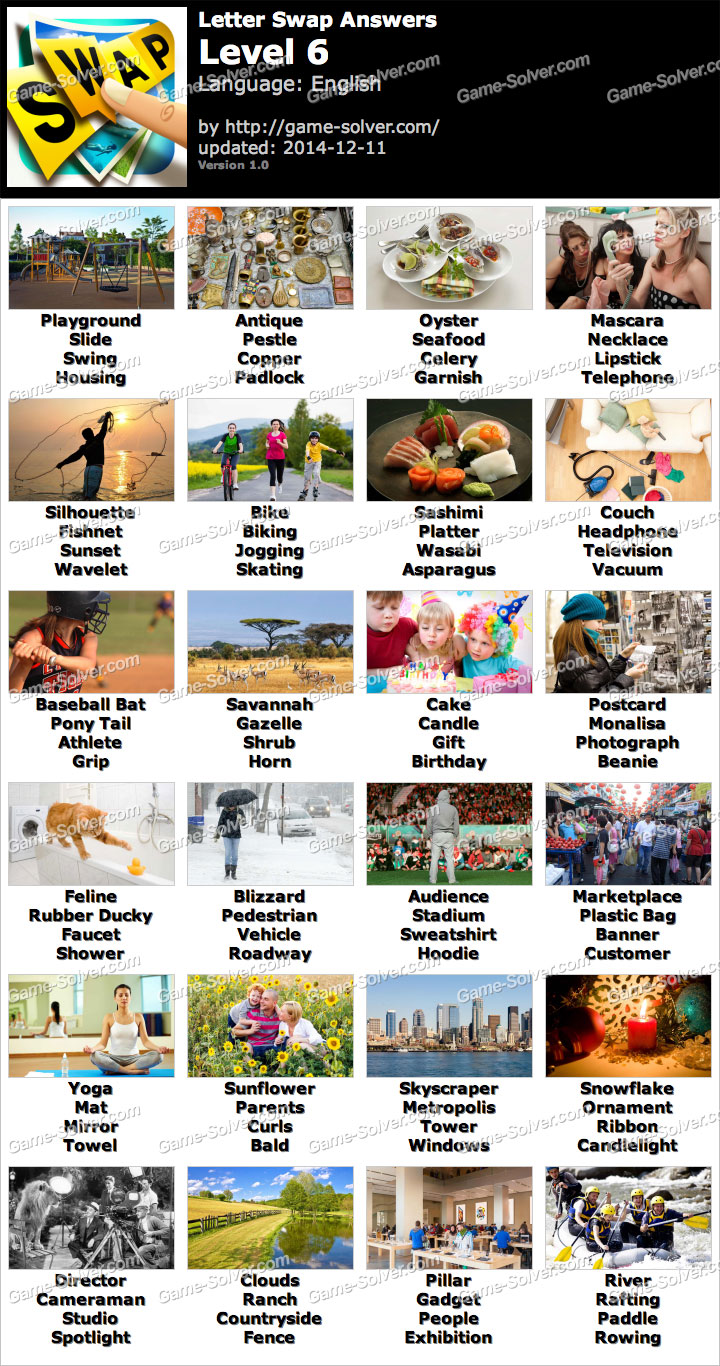 Letter Swap Level 6 - Game Solver