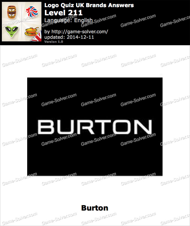 Logo Quiz UK Brands Level 211 • Game Solver