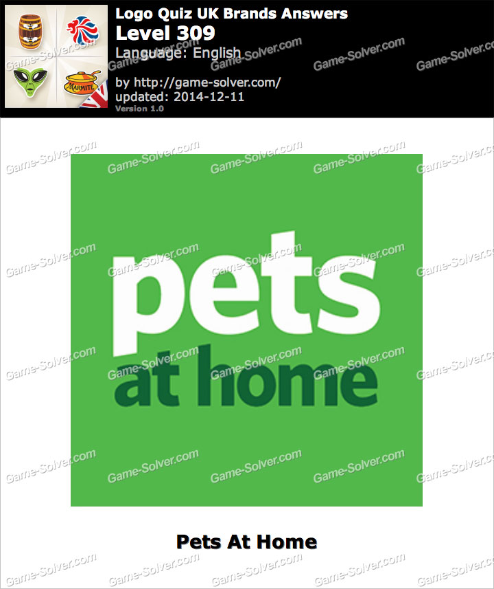 Logo Quiz UK Brands Level 309 • Game Solver