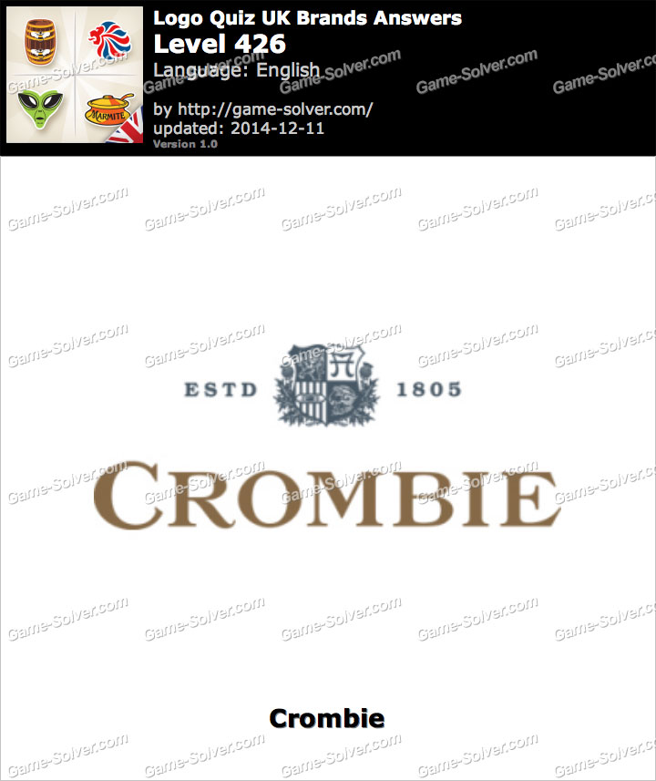 Logo Quiz UK Brands Level 426 • Game Solver