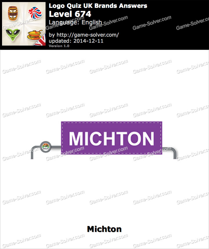 Logo Quiz UK Brands Level 674 • Game Solver