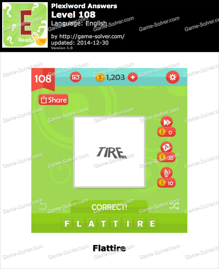 Plexiword Level 108 • Game Solver