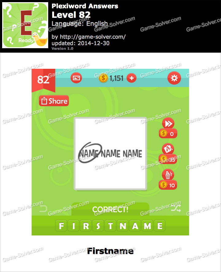 Plexiword Level 82 • Game Solver
