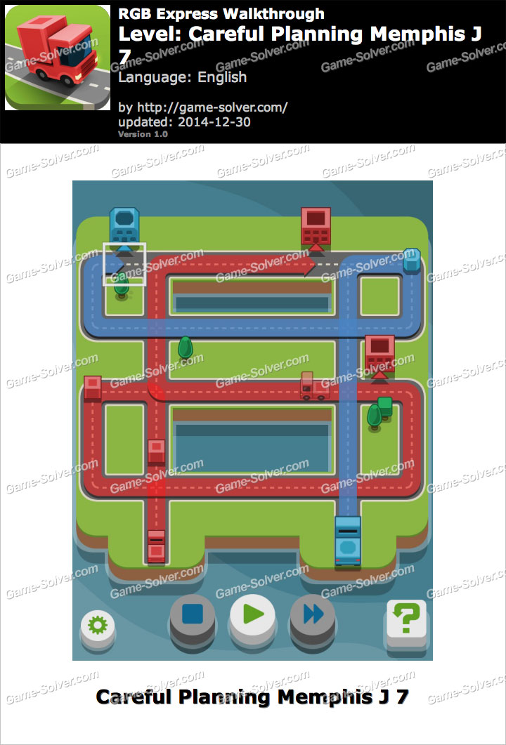 RGB Express Careful Planning Memphis J 7 • Game Solver