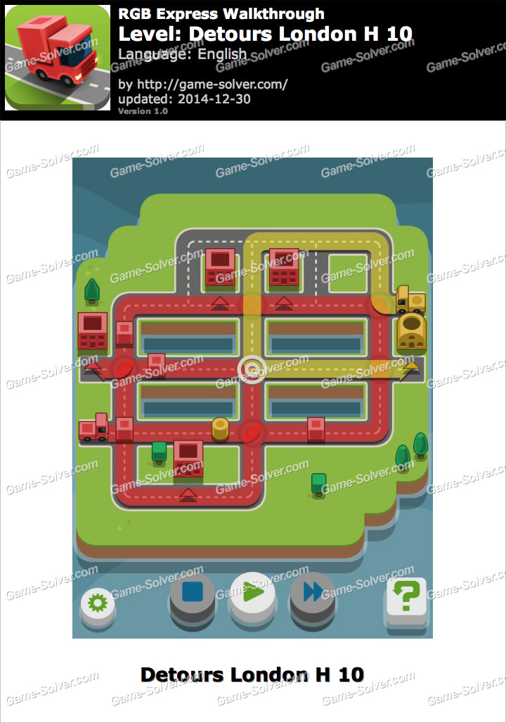RGB Express Detours London H 10 • Game Solver