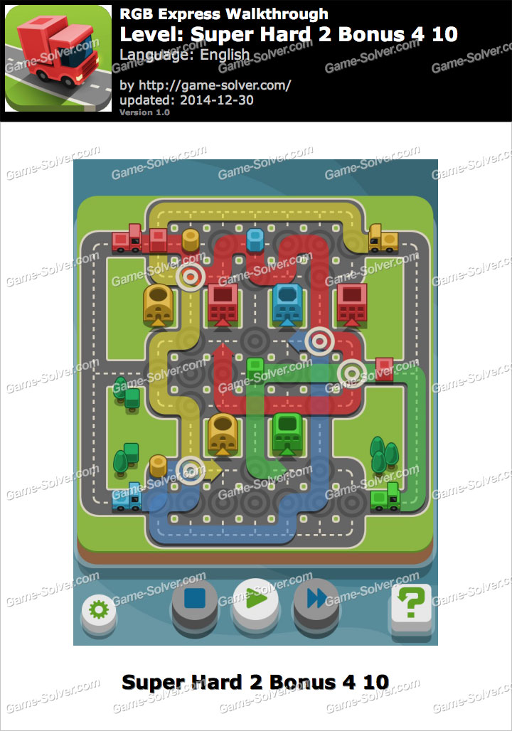 RGB Express Super Hard 2 Bonus 4 10 • Game Solver