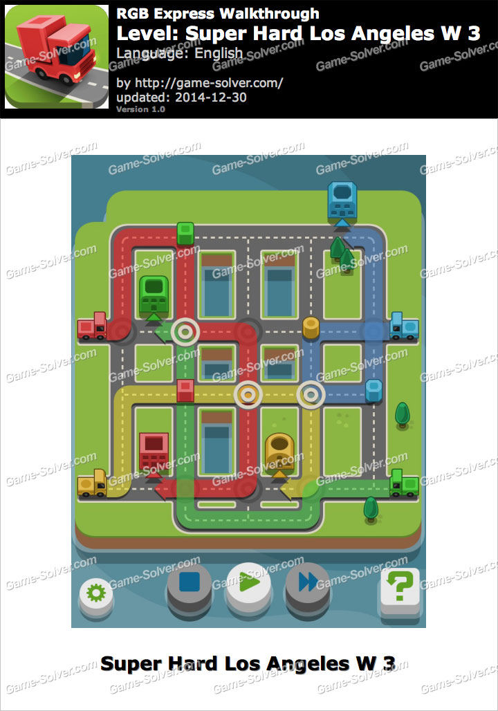 RGB Express Super Hard Los Angeles W 3 • Game Solver