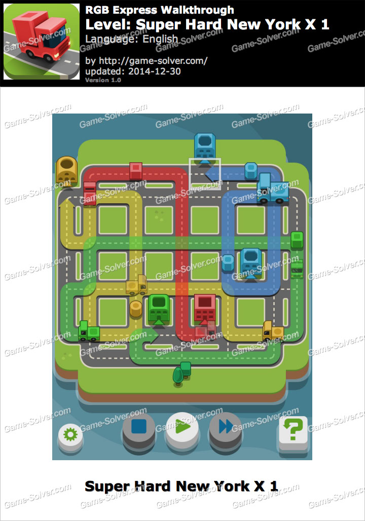 RGB Express Super Hard New York X 1 • Game Solver