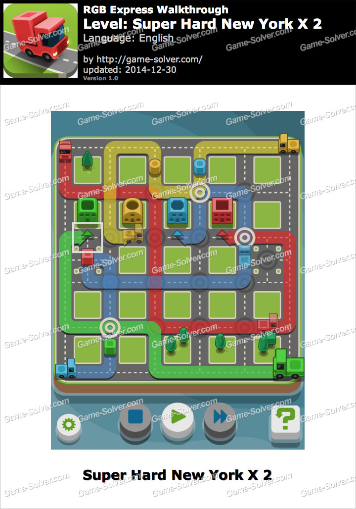 RGB Express Super Hard New York X 2 • Game Solver