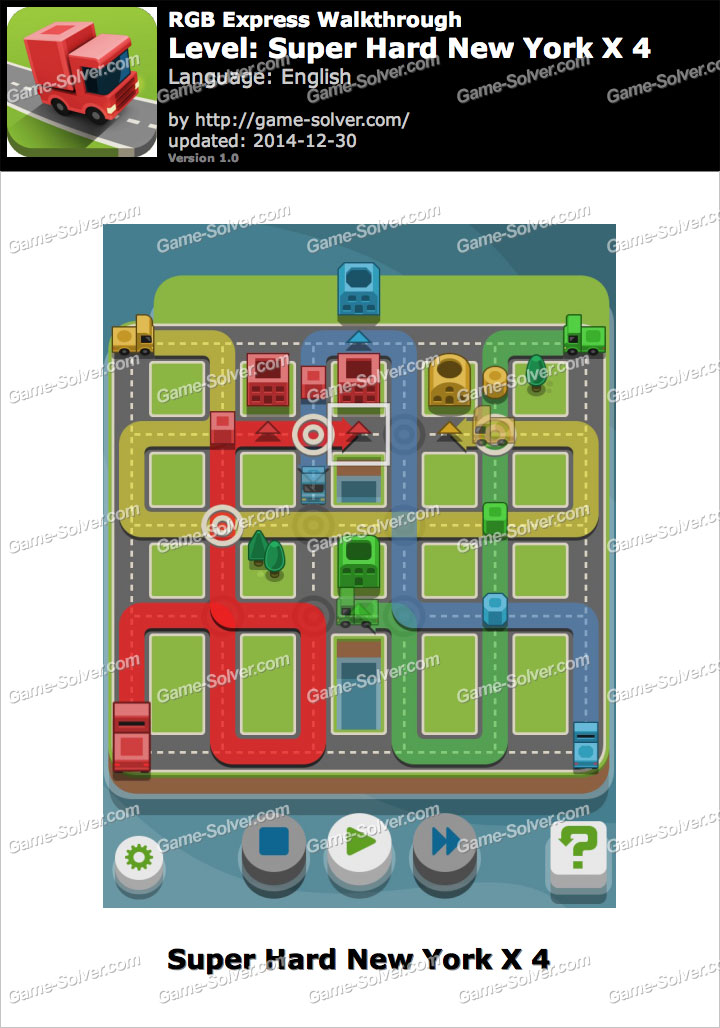 RGB Express Super Hard New York X 4 • Game Solver