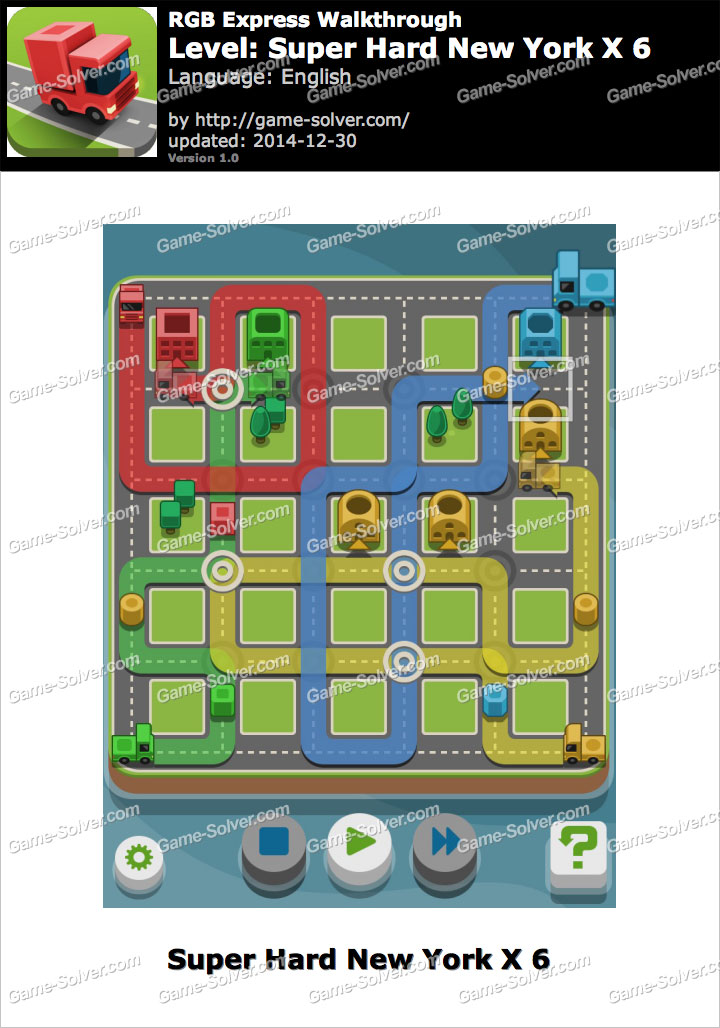 RGB Express Super Hard New York X 6 • Game Solver