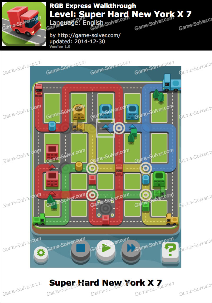 RGB Express Super Hard New York X 7 • Game Solver