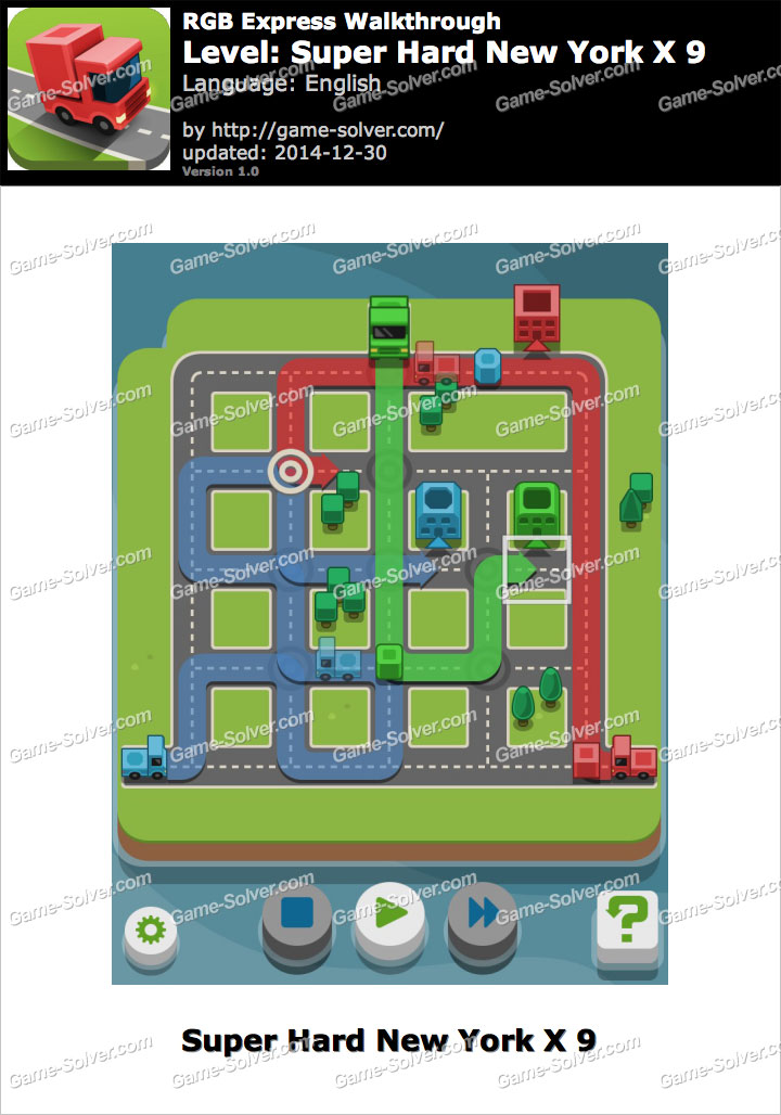 RGB Express Super Hard New York X 9 • Game Solver