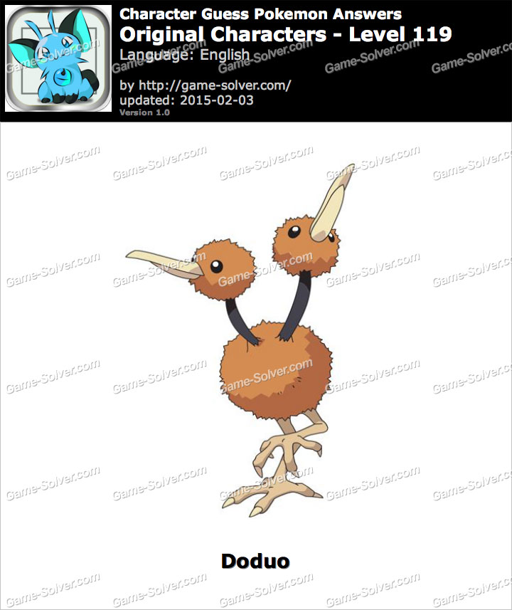 Original Character Level 119 • Game Solver