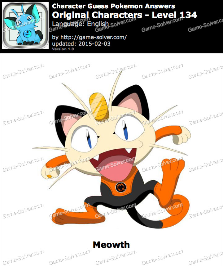 Original Character Level 134 • Game Solver