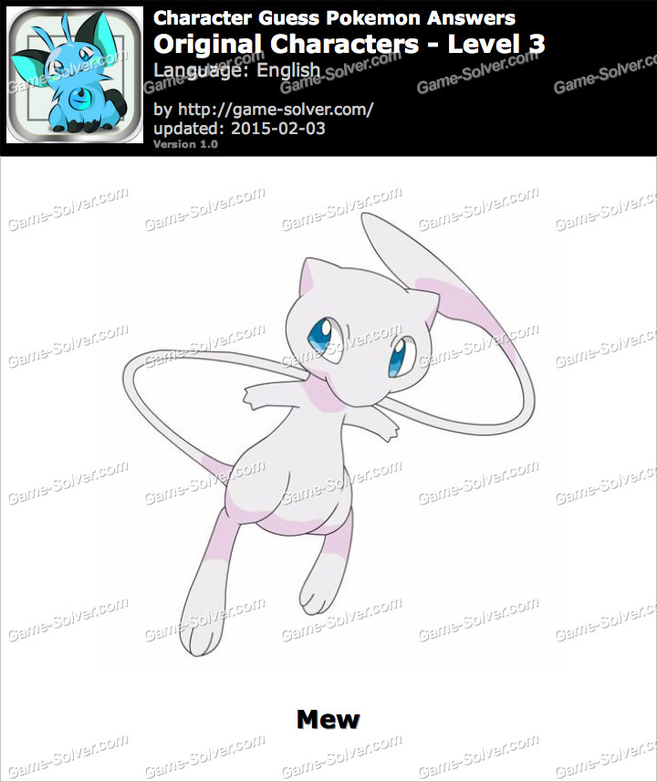 Original Character Level 3 • Game Solver