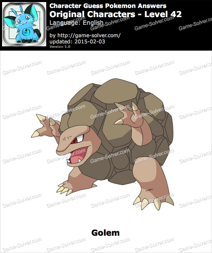 Original Character Level 42 • Game Solver