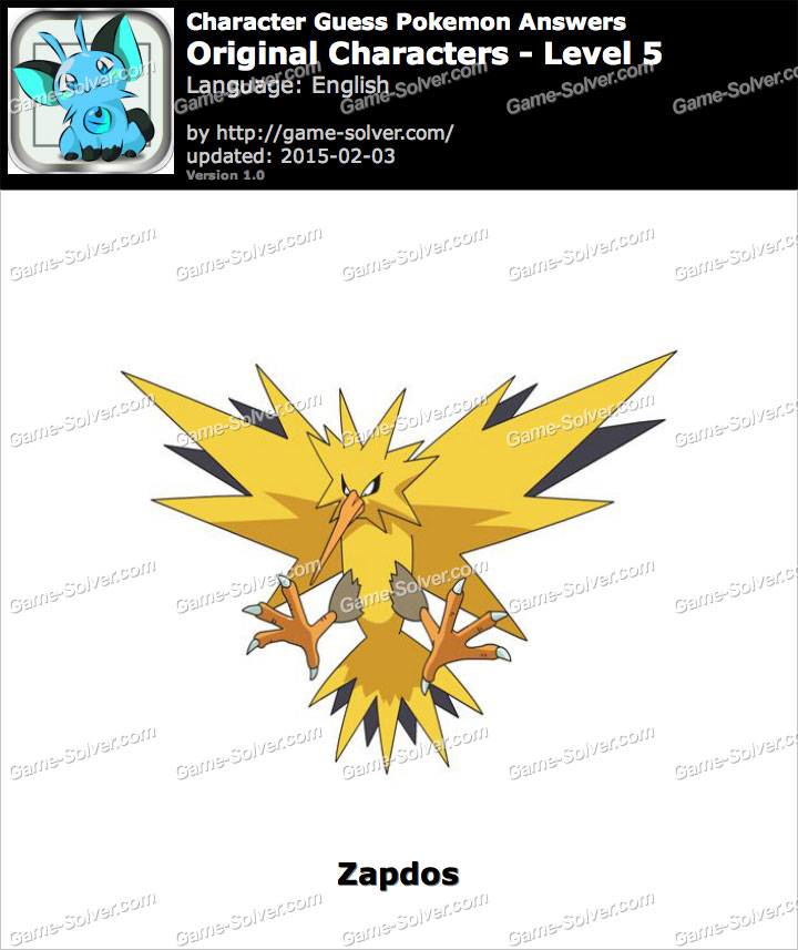 Original Character Level 5 • Game Solver