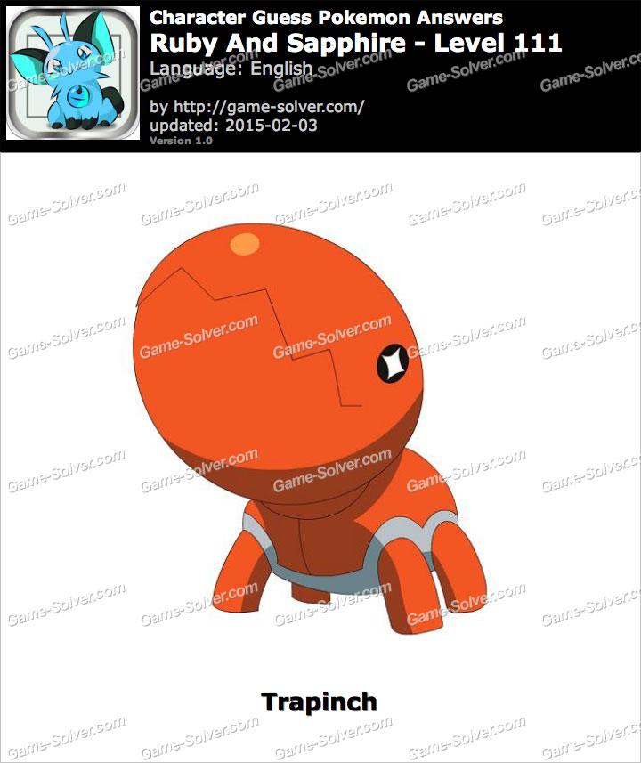 Ruby And Sapphire Level 111 • Game Solver