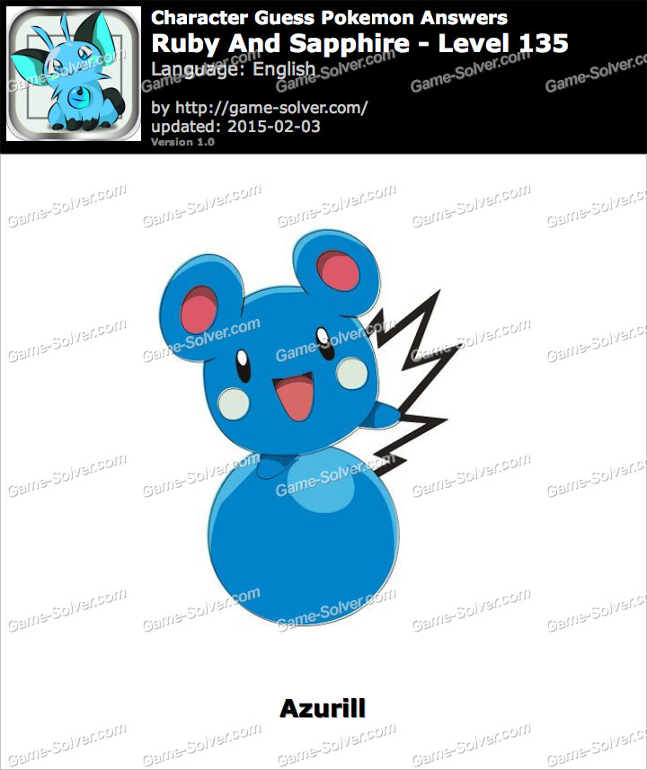 Ruby And Sapphire Level 135 • Game Solver