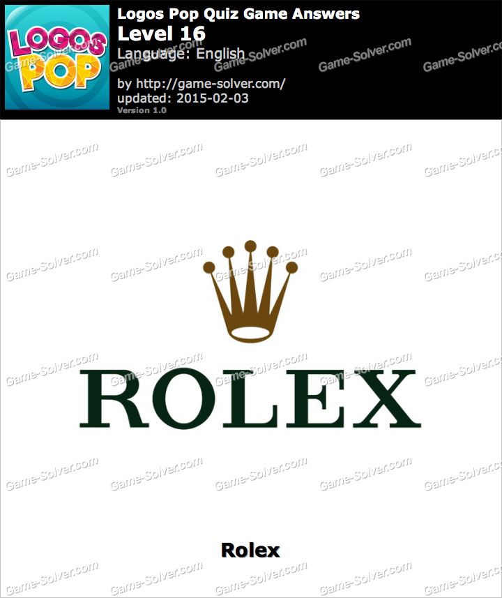 Logos Pop Quiz Game Level 16 • Game Solver