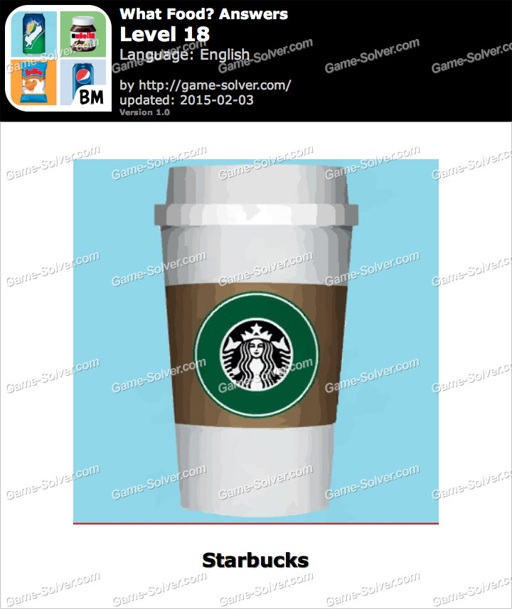 What Food Level 18 • Game Solver