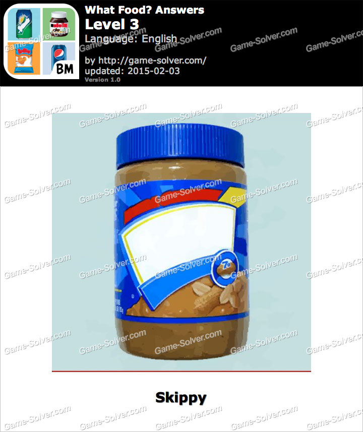 What Food Level 3 • Game Solver