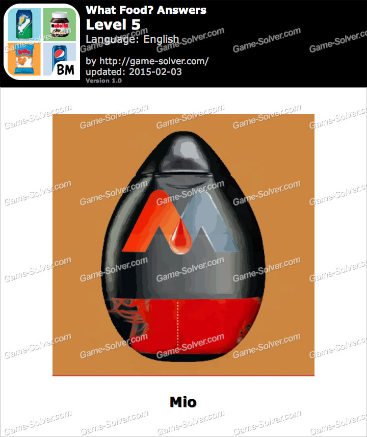 What Food Level 5 • Game Solver