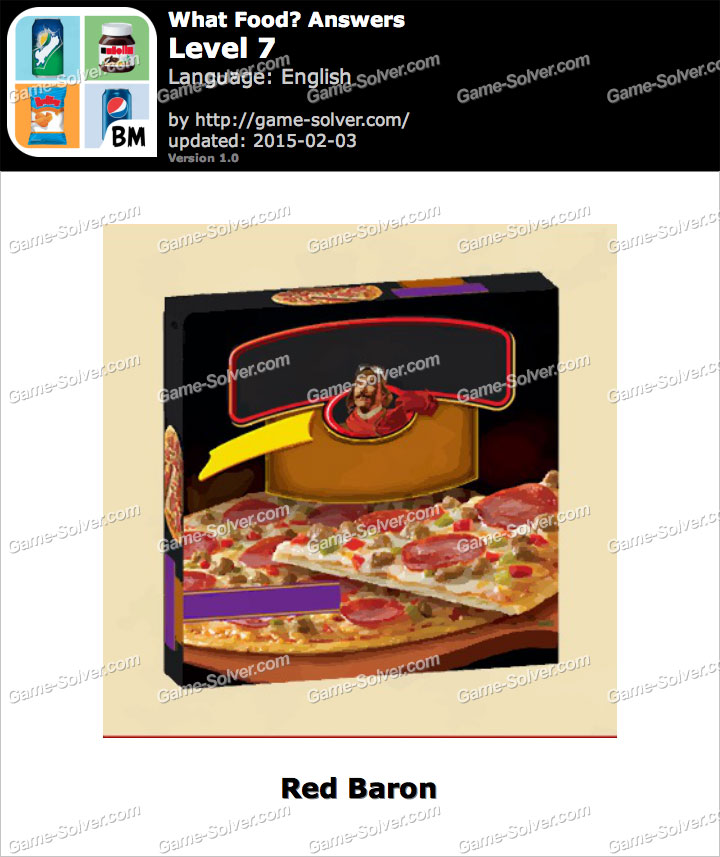 What Food Level 7 • Game Solver