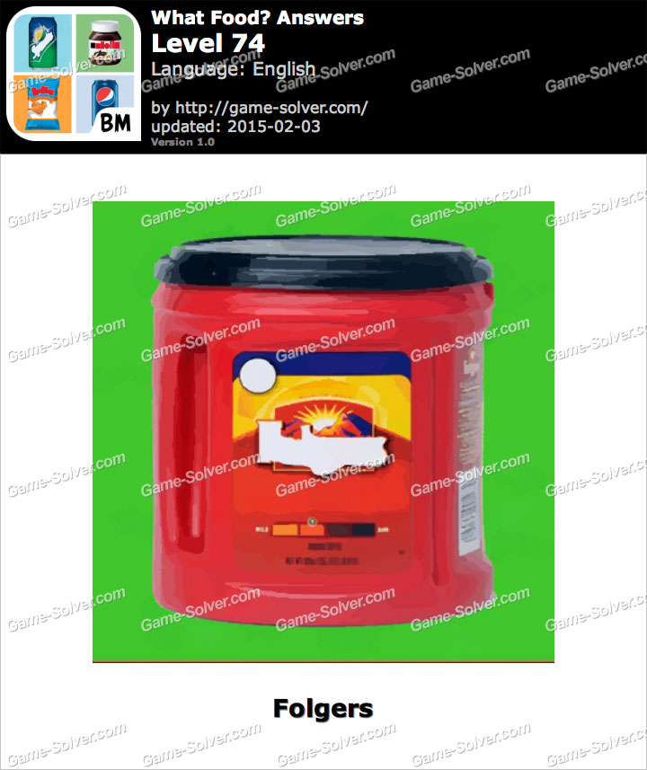 What Food Level 74 • Game Solver