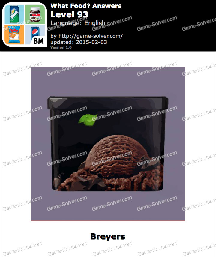 What Food Level 93 • Game Solver