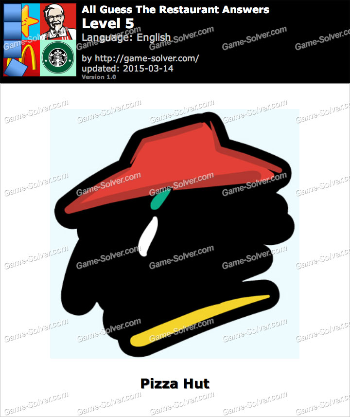 All Guess The Restaurant Level 5 • Game Solver