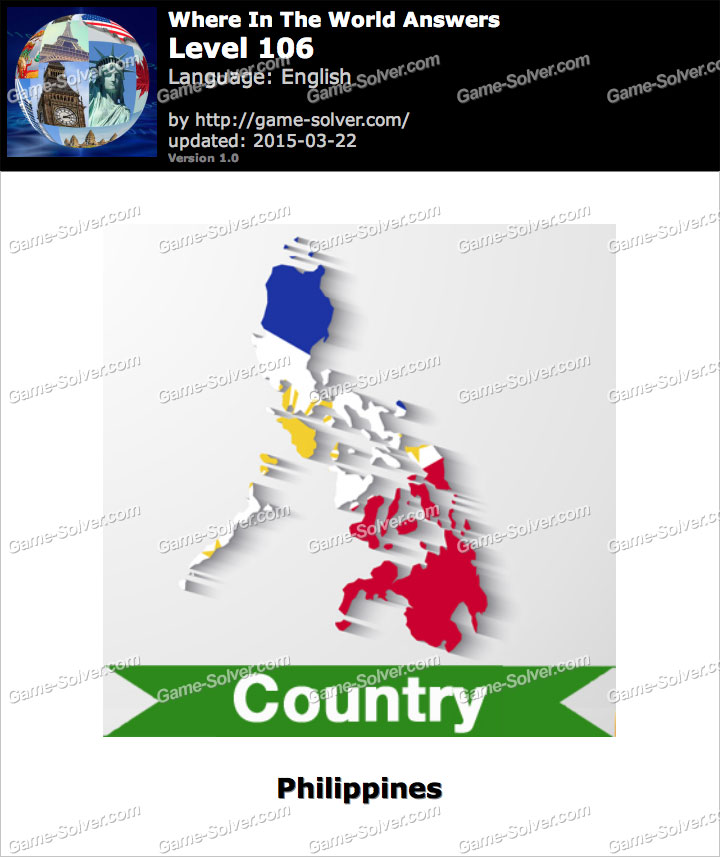 Where in the World Level 106 • Game Solver