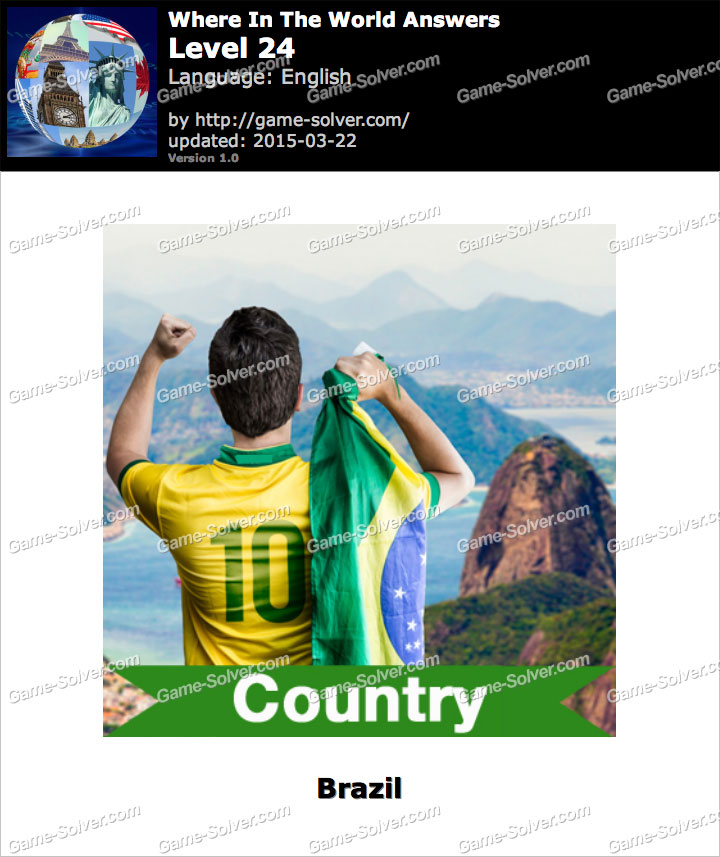 Where in the World Level 24 • Game Solver