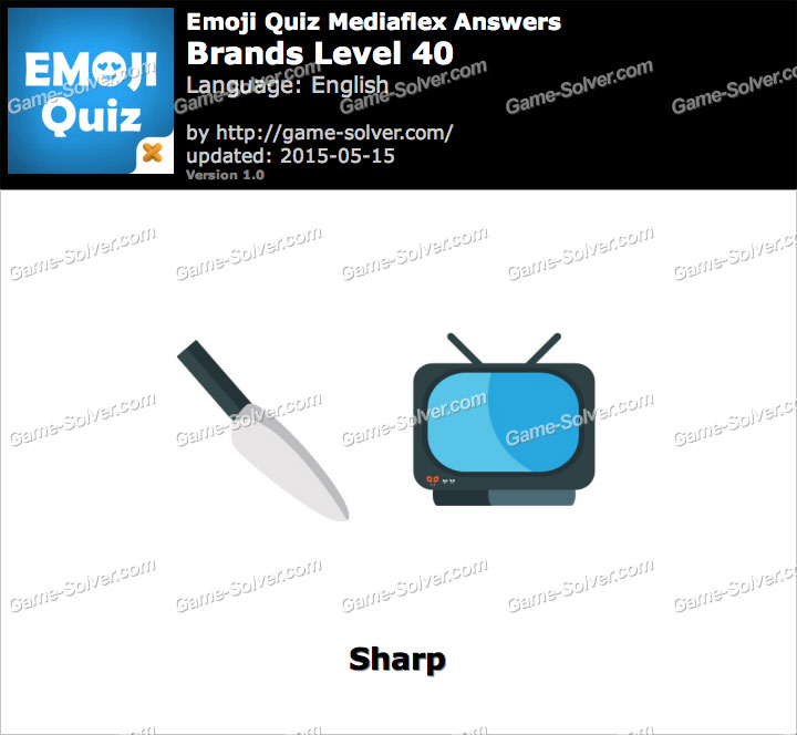 Emoji Quiz Brands Level 40 • Game Solver
