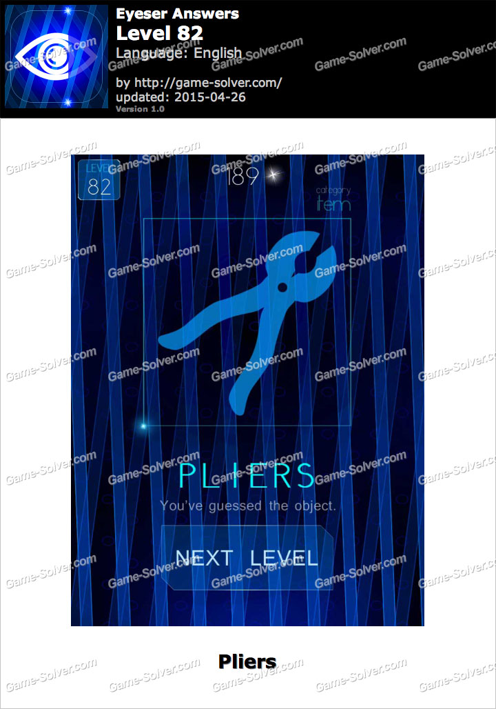 Eyeser Level 82 • Game Solver