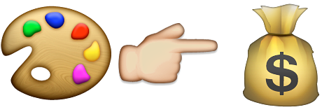 Guess Up Emoji Color-Of-Money • Game Solver