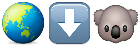 Guess Up Emoji Land-Down-Under • Game Solver