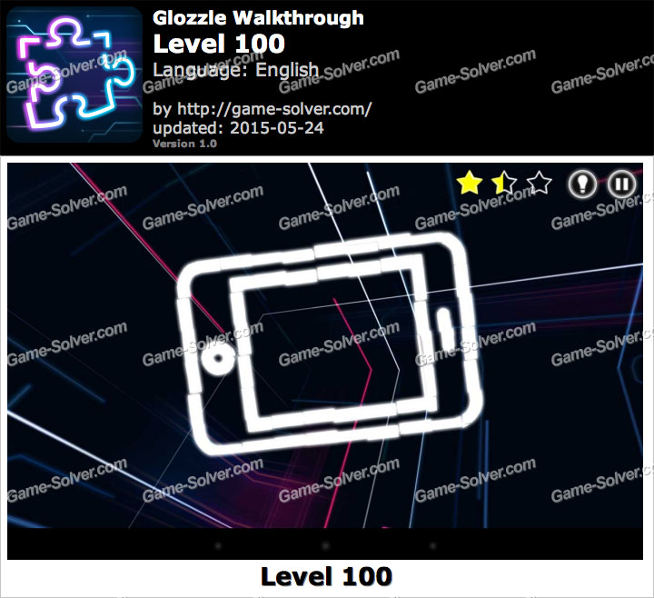 Glozzle Level 100 • Game Solver