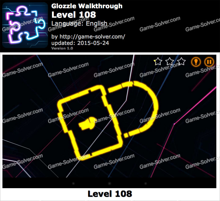 Glozzle Level 108 • Game Solver