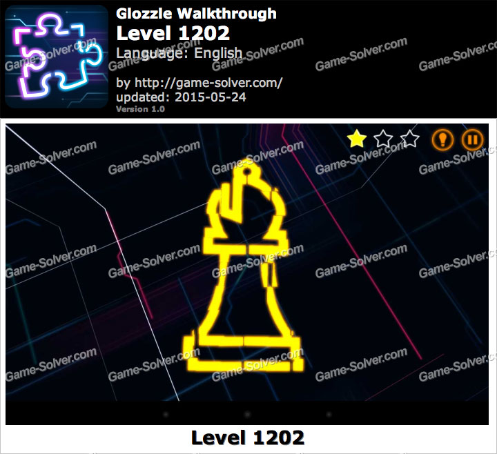 Glozzle Level 1202 • Game Solver