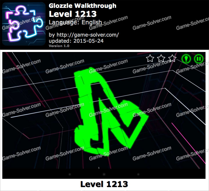 Glozzle Level 1213 • Game Solver