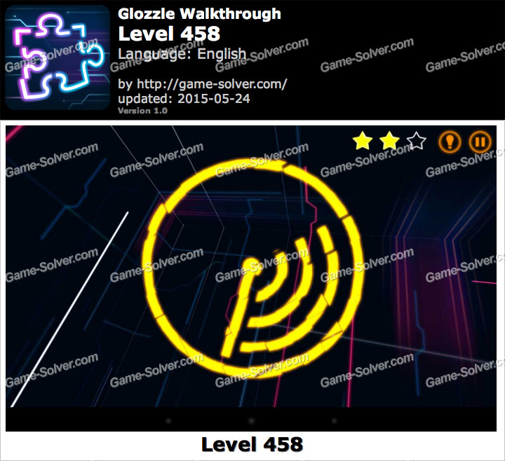 Glozzle Level 458 • Game Solver