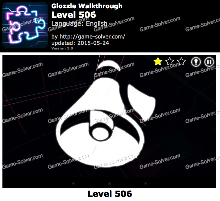 Glozzle Level 506 • Game Solver
