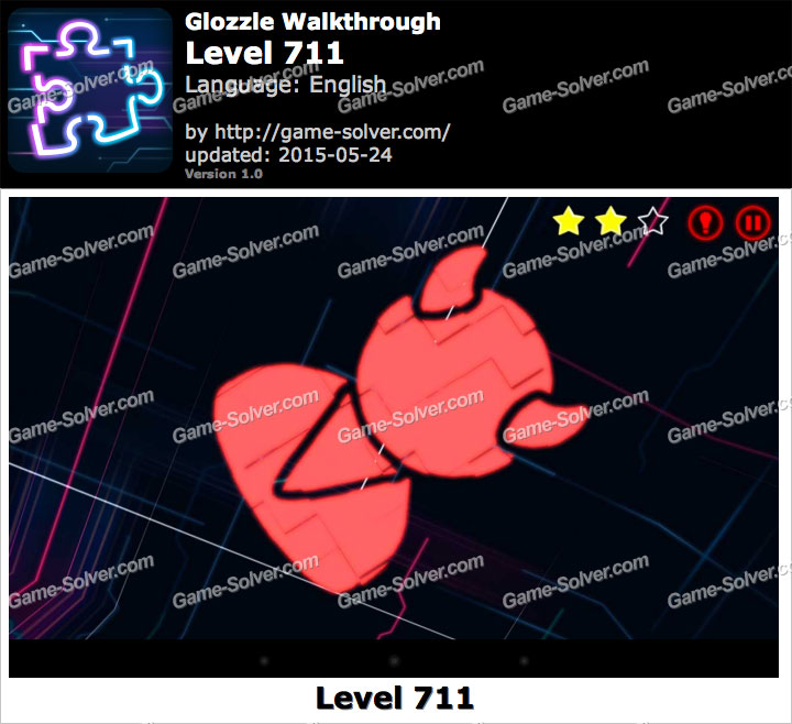 Glozzle Level 711 • Game Solver