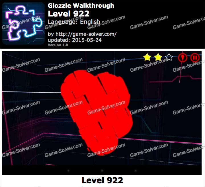 Glozzle Level 922 • Game Solver