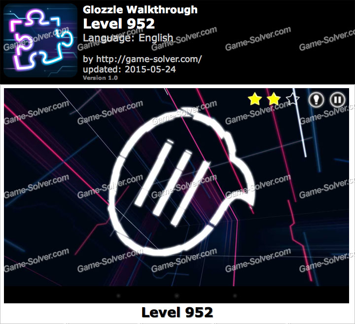 Glozzle Level 952 • Game Solver
