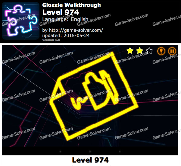 Glozzle Level 974 • Game Solver