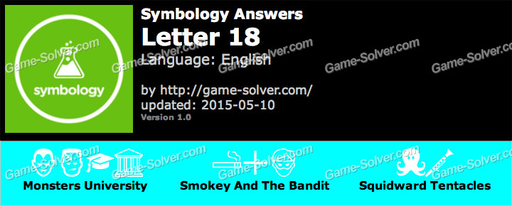 Symbology Answers with 18 Letters • Game Solver